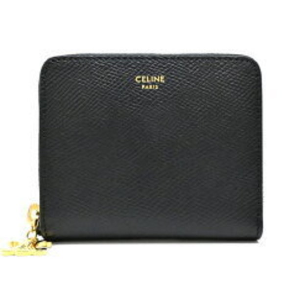 Celine | Bags | Celine Zip Wallet Bifold Calfskin Black | Poshmark